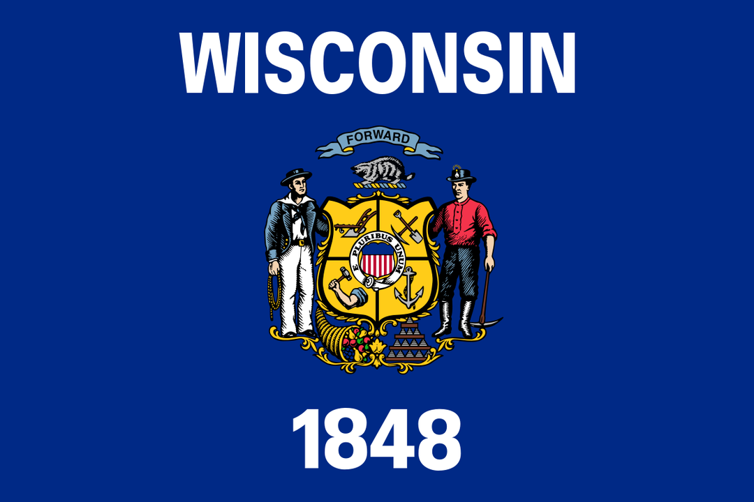 Wisconsin State Flag: Meaning, Coat of Arms, and History | State Flags ...
